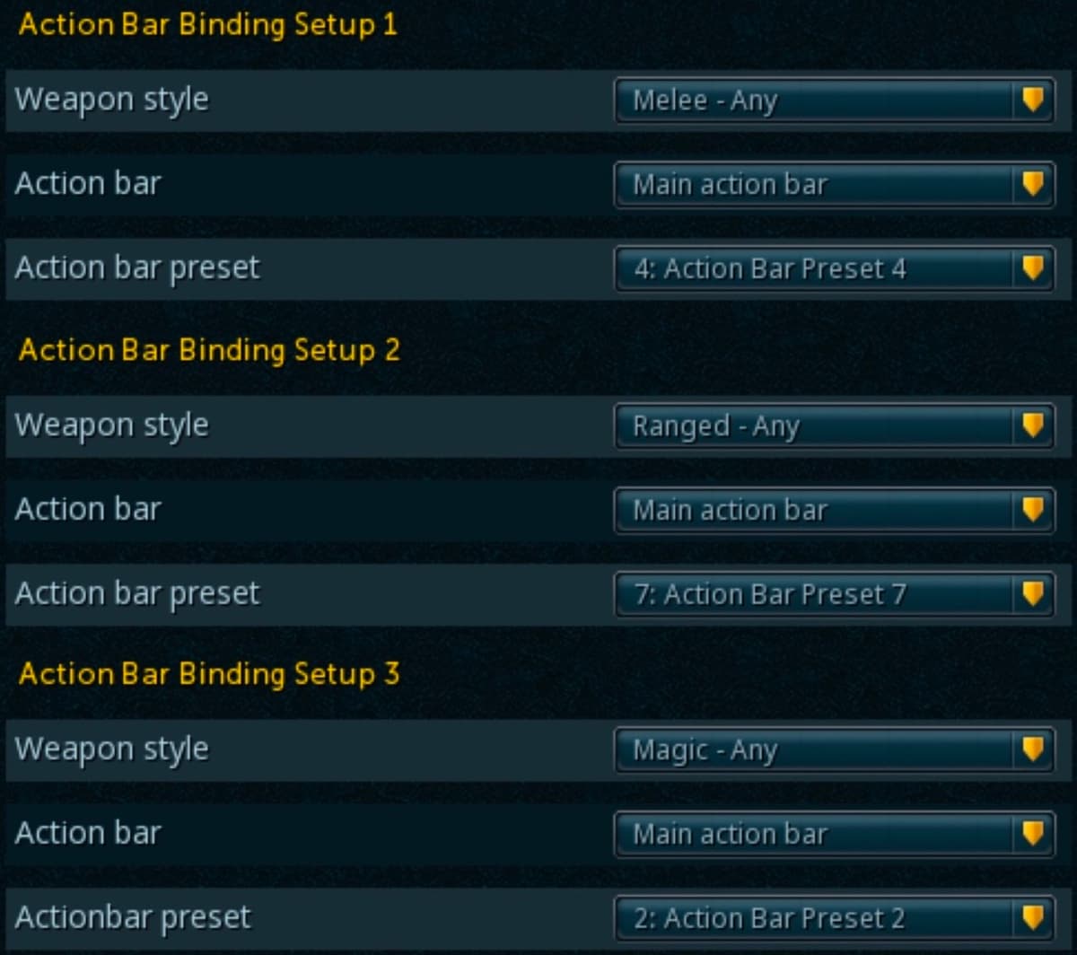 Action Bar Binding