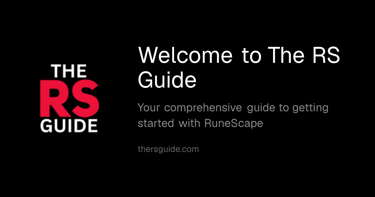 Welcome to The RS Guide