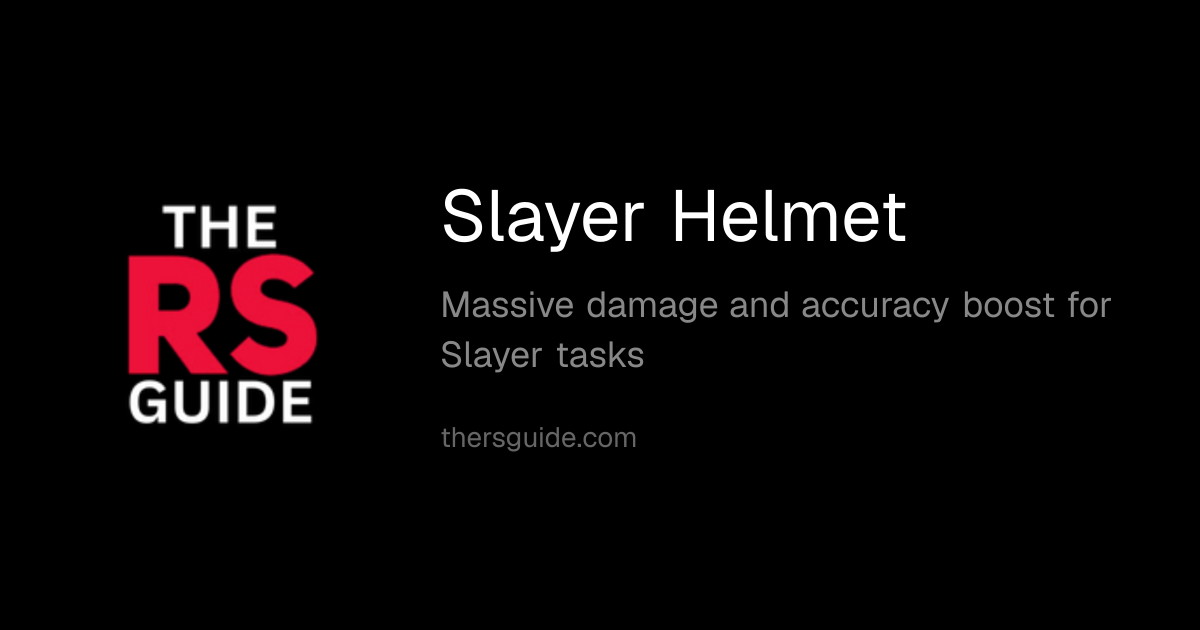 Slayer Helmet